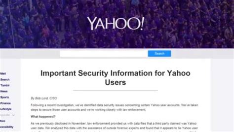 Yahoo Data Breach Of 1 Billion Users Largest In History Watch News