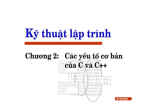 C Basics Of C And Cpp L Thuy T Matlab Ho Ng Minh S N Ch N G K Thu T L P