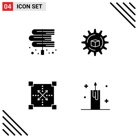 Universal Solid Glyph Signs Symbols Of Book Coding Law Data Development Editable Vector Design