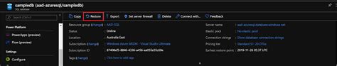 Anupama Natarajan Data Platform Tips 17 Restore Database On Azure