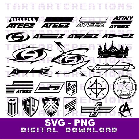Ateez Svg Png Cut File For Cricut And Silhouette Kpop Ateez Vinyl
