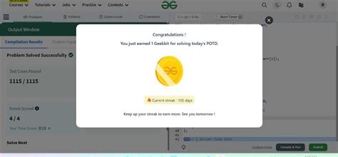 raunak saluja on linkedin geeksforgeeks potd 100daysofcode