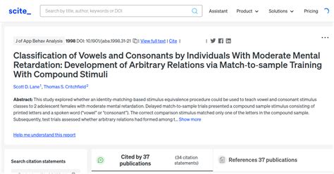 Classification Of Vowels And Consonants By Individuals With Moderate
