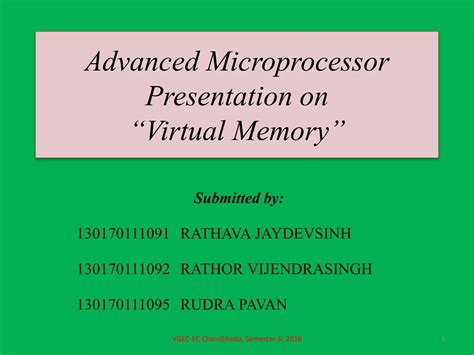 Advanced Microprocessor Ppt Ppt