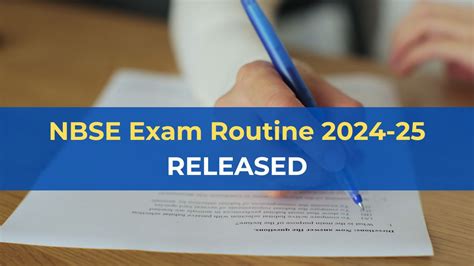 Nbse Exam Routine 2024 Class 8 Check Complete Schedule Here Education