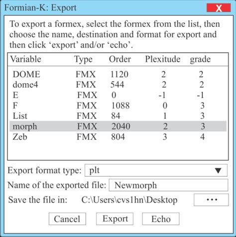 5 The Export Window Download Scientific Diagram