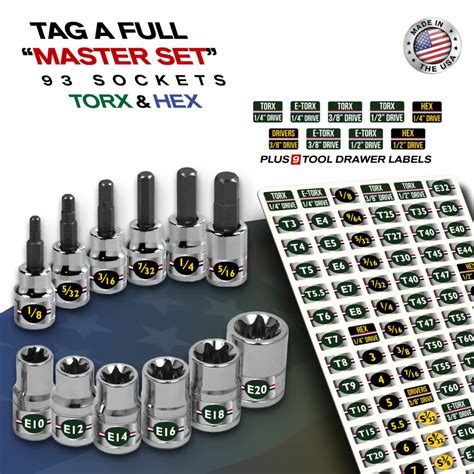 Ultimate Chrome Socket Label Set