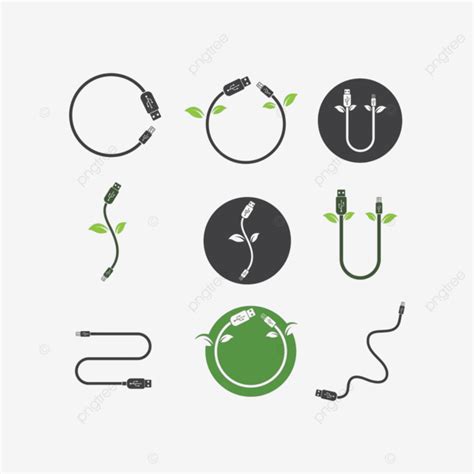 Usb Icon Vector Illustration Cable Disk Cable Vector Cable Disk Symbol Png And Vector With