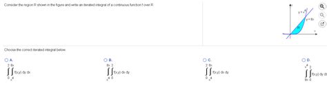 Solved Consider The Region R Shown In The Figure And Write Chegg