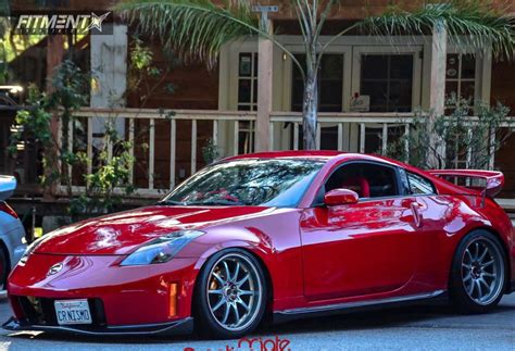 2008 Nissan 350z Base With 19x95 Volk Ce28n And Nitto 265x35 On Coilovers 326879 Fitment