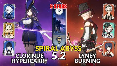 New 53 Spiral Abyss Clorinde Hypercarry Team And Lyeney Burn