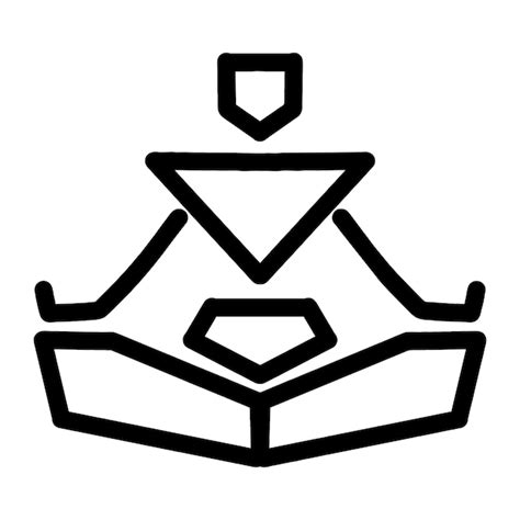 요가 포즈 아이콘 프리미엄 벡터