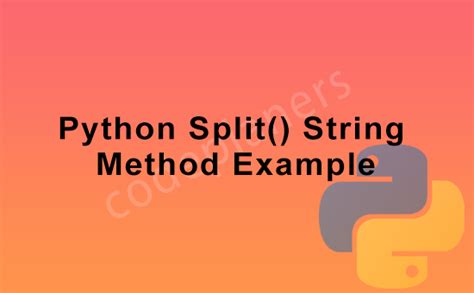 Python Split String Method Example Python Split String