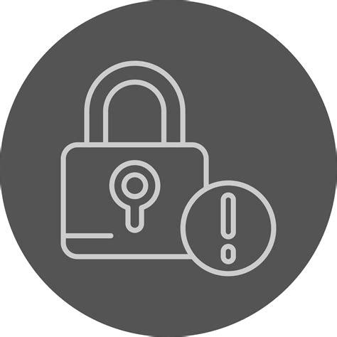 Lock Grey Outline Style Icon 52904949 Vector Art At Vecteezy