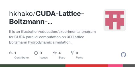 GitHub Hkhako CUDA Lattice Boltzmann Hydrodynamic Simulator It Is An Illustration Education