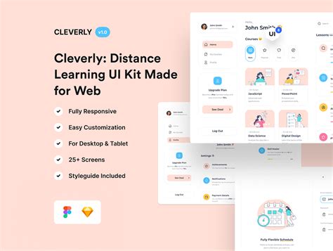 cleverly distance learning web ui kit