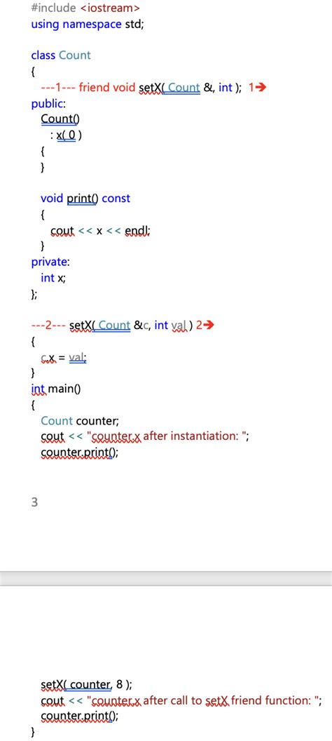 Solved Include Using Namespace Std Class Count Chegg Com