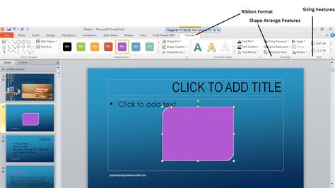 Memformat Mengolah Shape Pada PowerPoint Teknologi Informasi