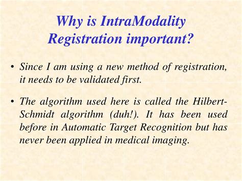 Ppt Multimodality Registration Using Hilbert Schmidt Estimators Powerpoint Presentation Id