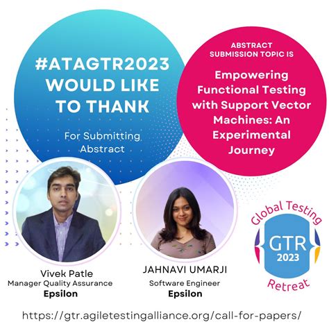 Agile Testing Alliance On Linkedin Abstract Submission Atagtr Your Tech Insights Await