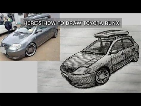 Heres How To Draw A Stanced Toyota Corolla Runx Easy Step By Step Tutorial Youtube
