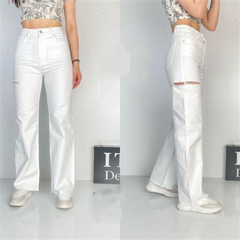 Женские Белые Джинсы Клёш с Разрезом — Купить Недорого на Bigl Ua 1418703608
