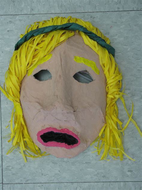 Greek Masks Paper Mache At Mary Bevis Blog