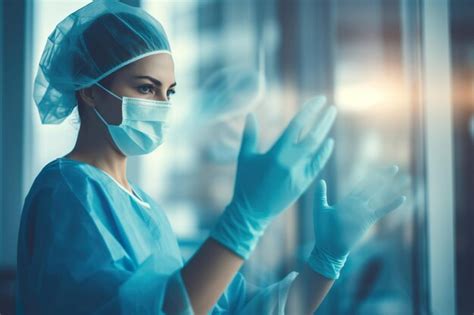 Premium Photo Female Surgeons In Surgical Uniform Generative Ai