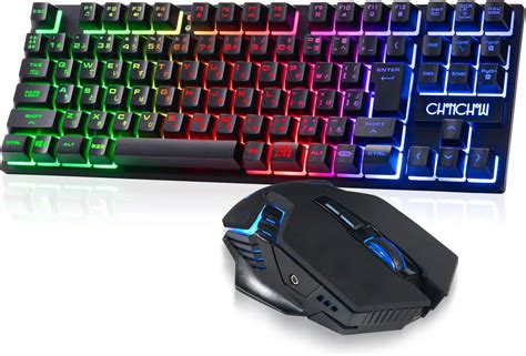 Jp Chonchow ワイヤレス ゲーミングキーボードマウスセット 充電 光る キーボード ワイヤレス 2 4ghz 無線 キーボード 4段階dpiマウス 日本語配列