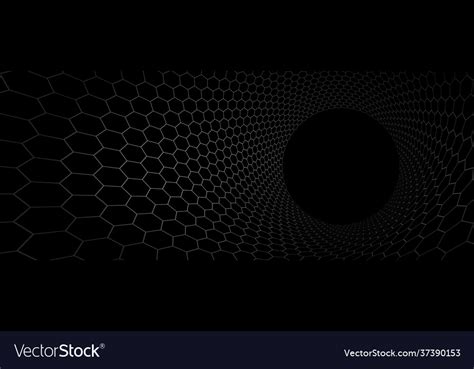 Technology Abstract Background With Hexagons Mesh Vector Image