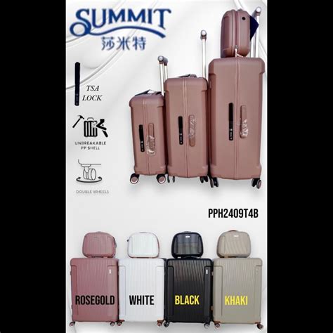 ست چمدان قفل دار صندوقی برند Summit اصل