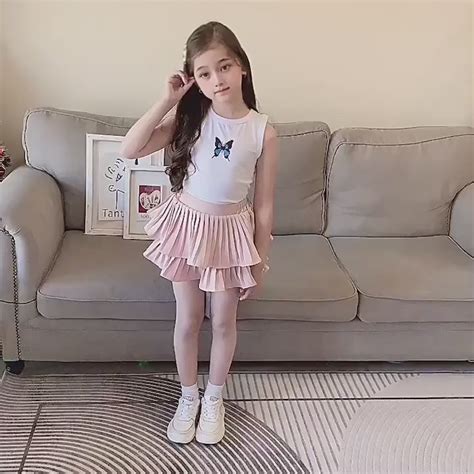Lolanta Girls 2 Layer Ruffle Mini Skirt Smocked Waist Cute Tiered Tut