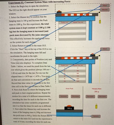 Experiment 2 Increasing System Mass With Constant