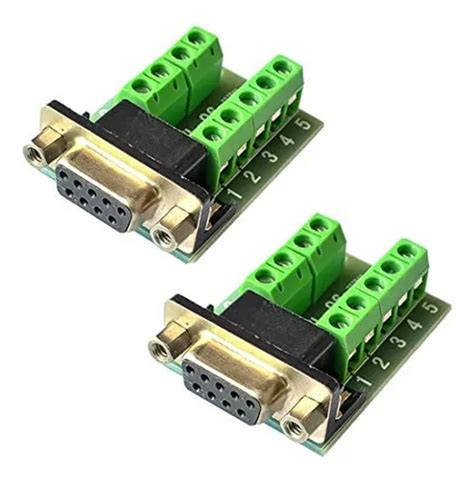 Adaptador Db9 Hembra A Terminal Rs232 Conector Convertidor Envío Gratis