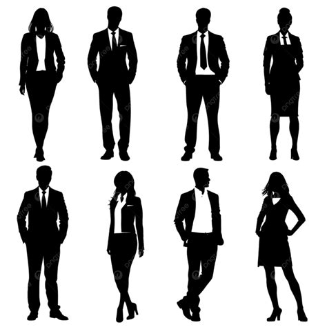 人々のビジネスのシルエットイラスト素材透過、pngフリー画像ダウンロード Pngtree