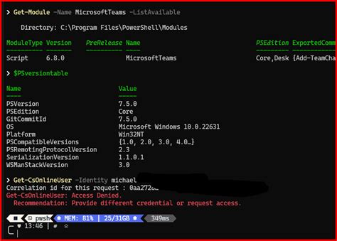 Error Connecting To Teams Module Connect Microsoftteams Powershell