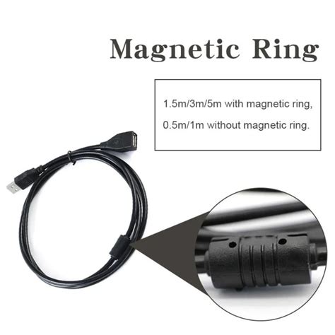 0 6 1 0 1 5m Usb 2 0 Cable Extension Charging Cable Wire Data