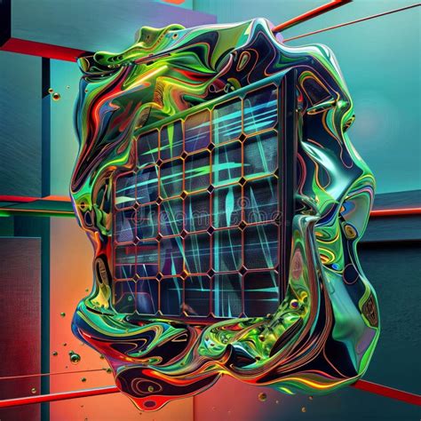 Chromatic Fusion Solar Art Generative Ai Stock Illustration Illustration Of Dynamic