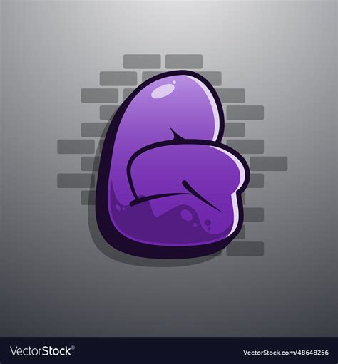 Letter G Graffiti Alphabet Bubble Royalty Free Vector Image