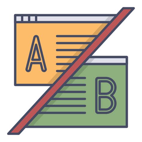 Ab Testing Generic Outline Color Icon