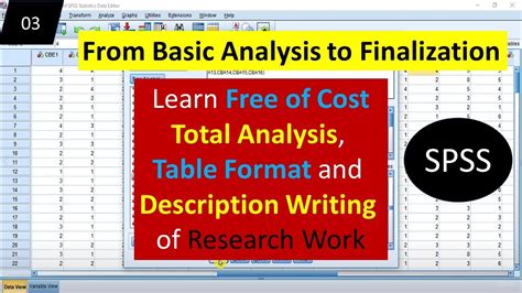 03 Missing Values Analysis Results Sample Tables Description Discussion Finalization