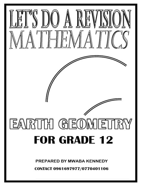 Lets Do Mathematics Earth Geometry Pdf Longitude Latitude