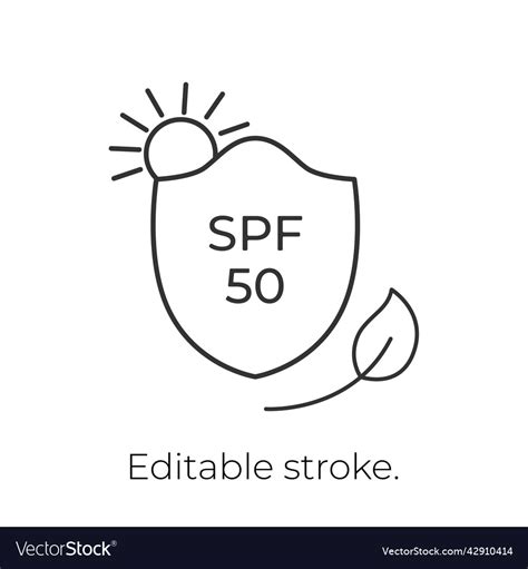 Spf 50 sun protection icon stock Royalty Free Vector Image