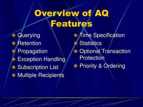 Ppt Oracle Advanced Queuing An Overview Powerpoint Presentation