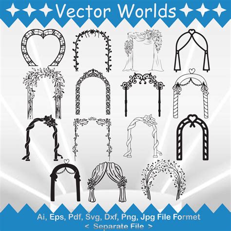 Wedding Arch Svg Vector Design Masterbundles