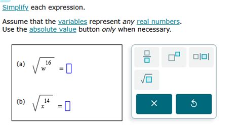 Solved Simplify Each Expressionassume That The Variables