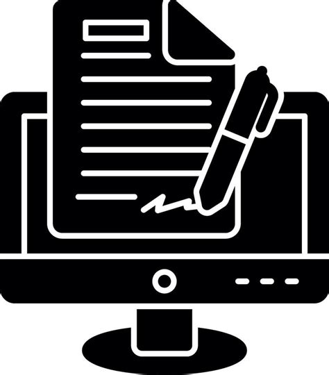 Digital Signature Vector Icon Design 25058020 Vector Art At Vecteezy