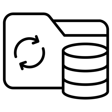 Data Backup Icon Line Illustration Vector Art At Vecteezy
