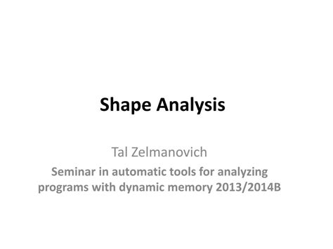 Ppt Shape Analysis Powerpoint Presentation Free Download Id1844537