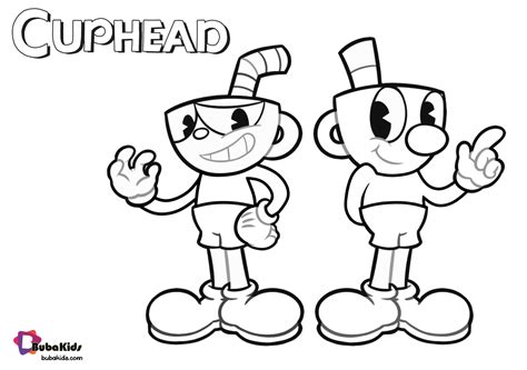 Cuphead Coloring Pages